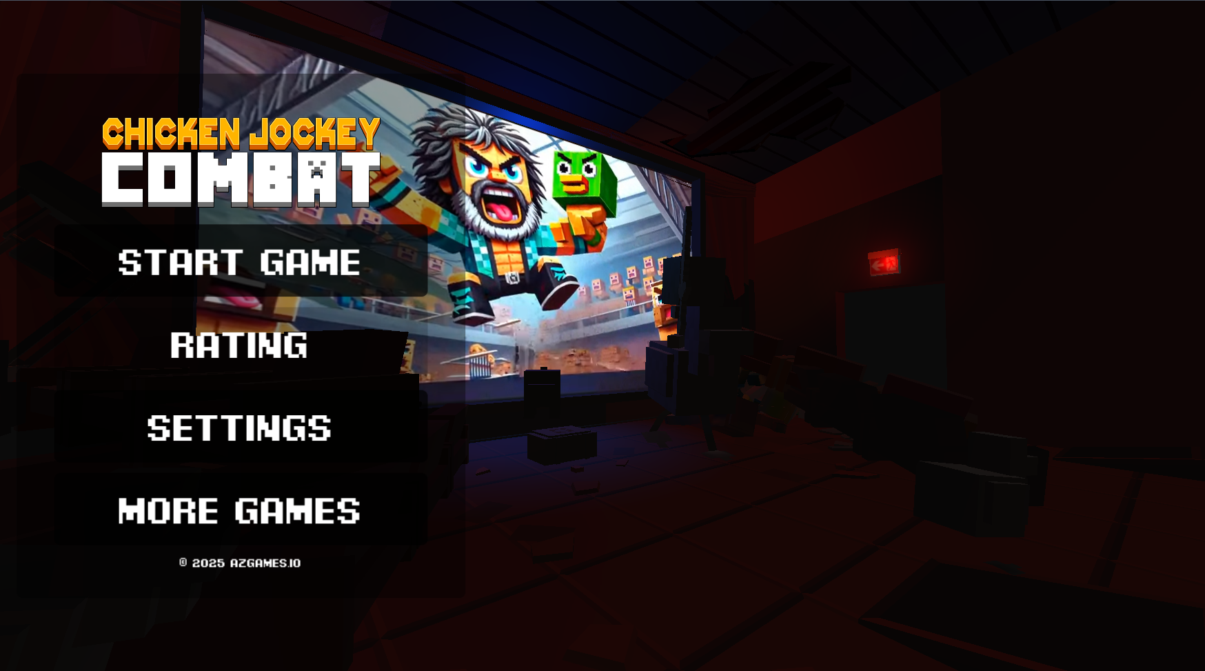 Chicken Jockey Combat: Ride, Shoot, Survive in a Pixelated Zombie ...